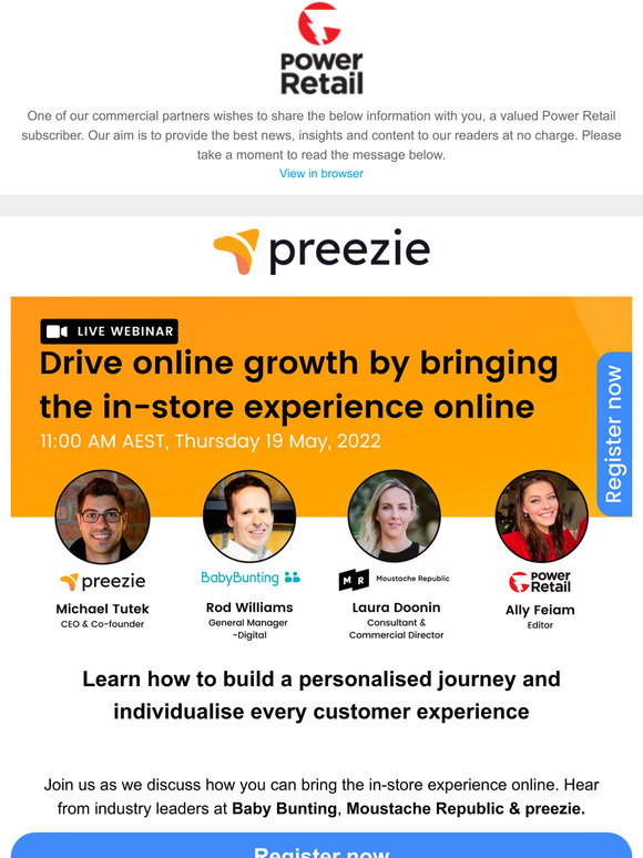 Power Retail: Learn how Baby Bunting and other industry leaders bring ...