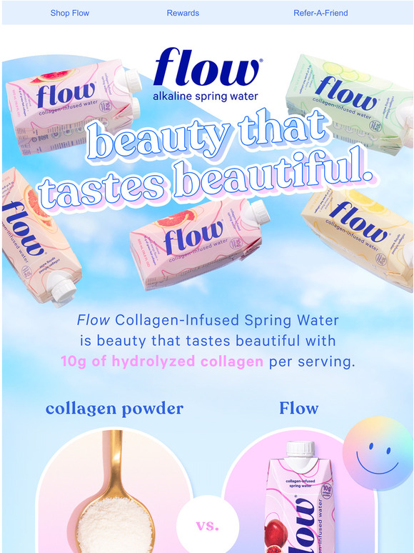 Flow Hydration: Supports healthy skin, hair, and nails | Milled
