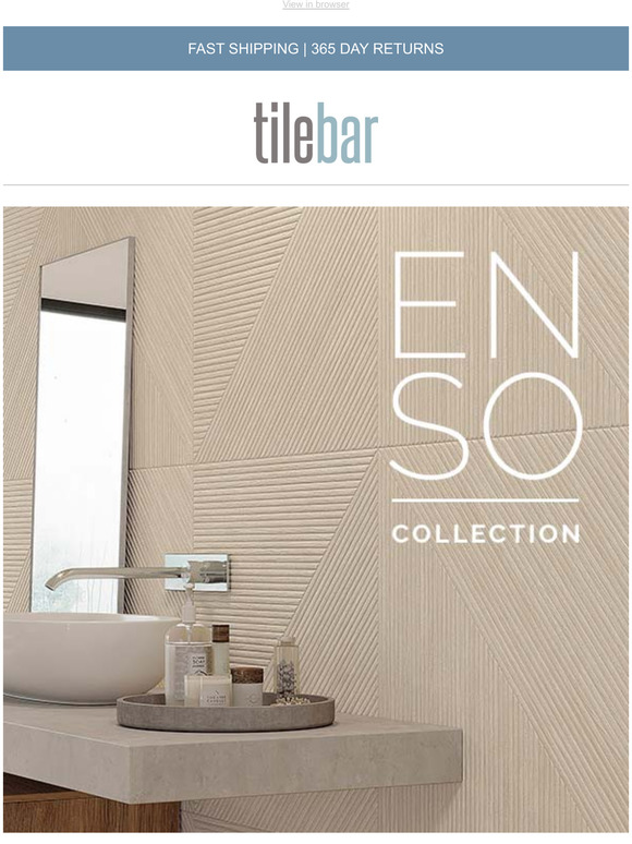 TileBar: Get in the Groove | ENSO COLLECTION | Milled