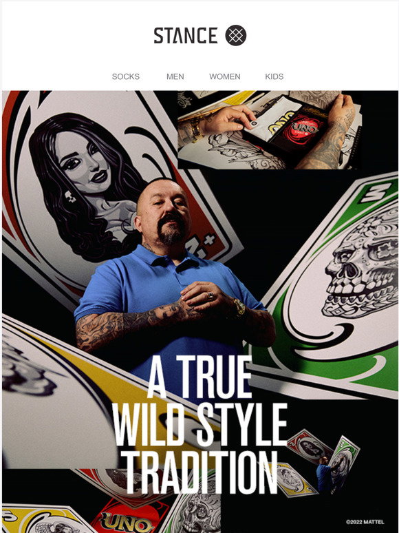 Stance: UNO & Mister Cartoon present the Ultimate Wild Card | Milled