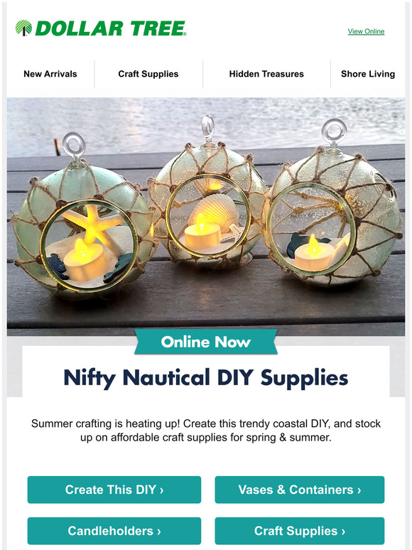 Dollar Tree: Coastal Craft Ideas for Summer | Milled