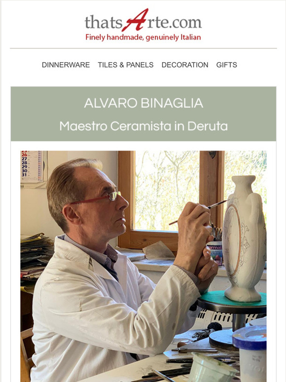 ThatsArte: Meet the Maker: Alvaro Binaglia from Deruta | Milled