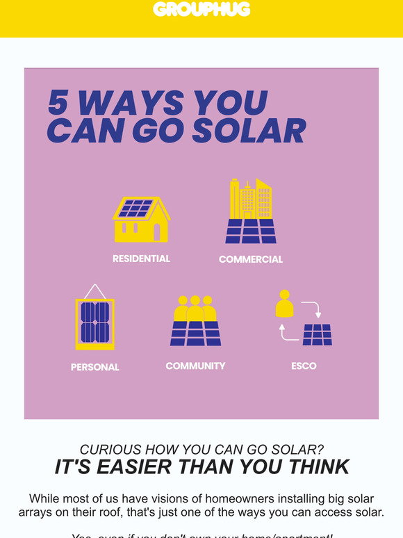 Grouphug: 5 ways to go solar | Milled