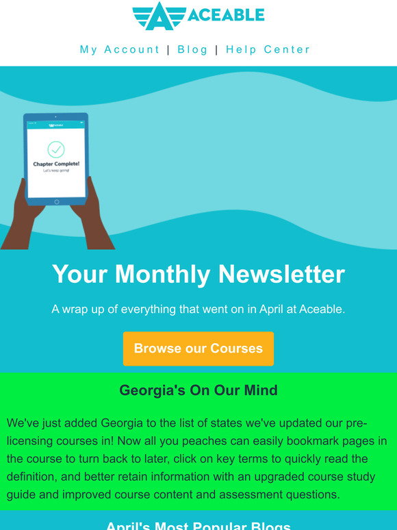 AceableAgent: Here's what happened at Aceable in April | Milled