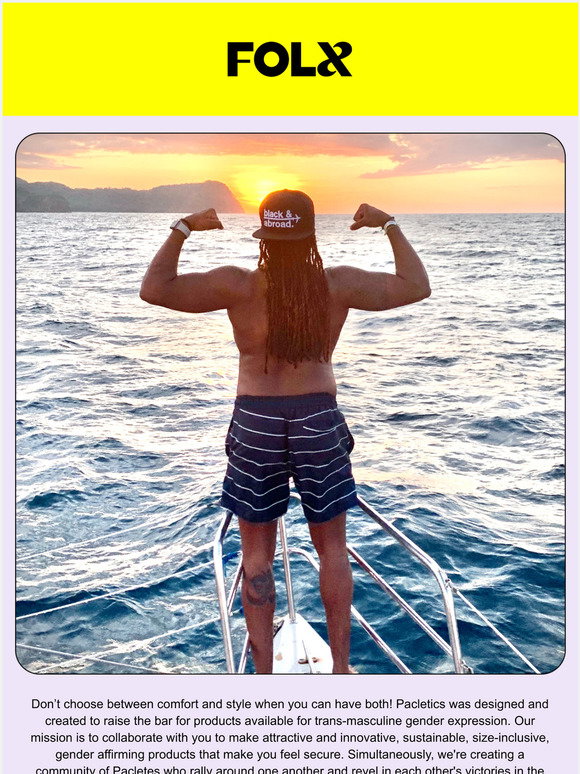 FOLX Health: What do you want from a trans-masc swimwear brand? | Milled
