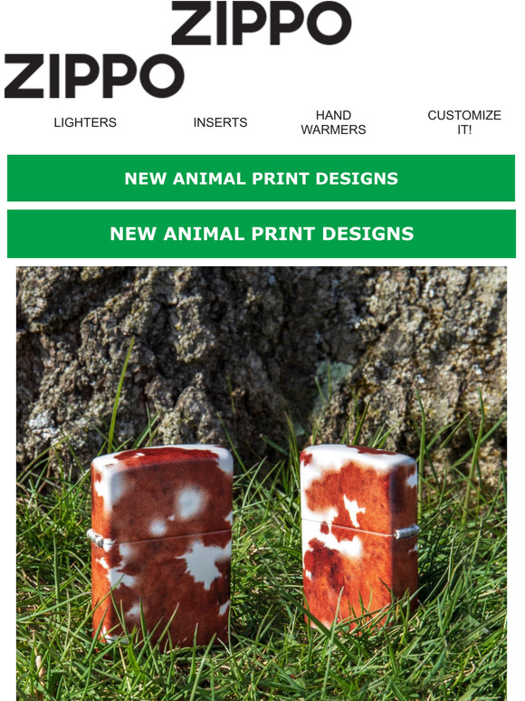 Zippo: Wild About Our New Animal Print Designs | Milled