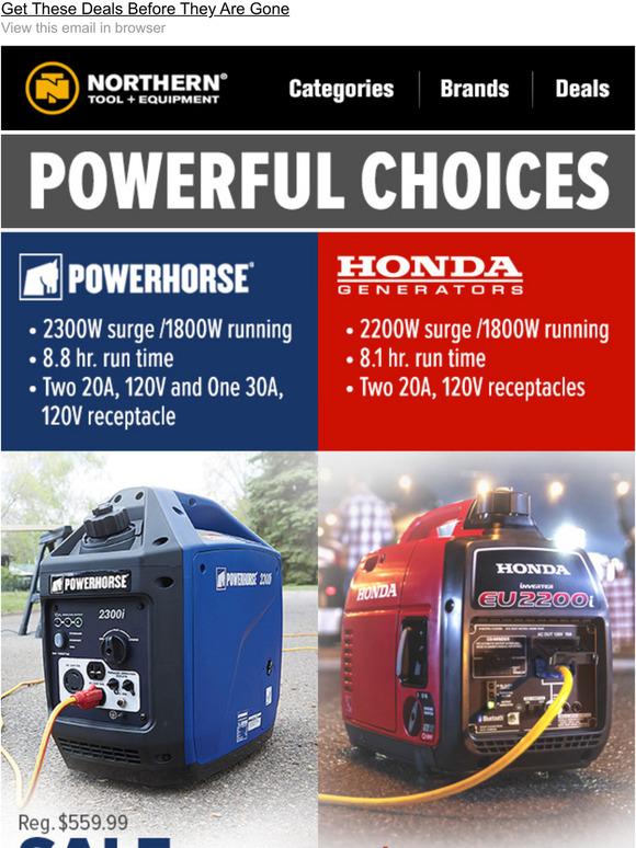 Northern Tool: Powerful Inverter Options + Choose Yours! | Milled