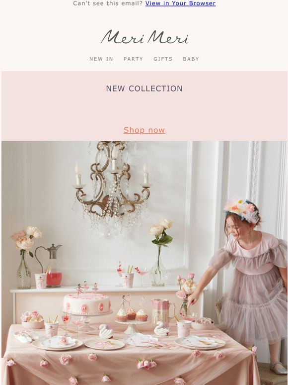 Meri Meri: New! Ballerina Party Theme! | Milled