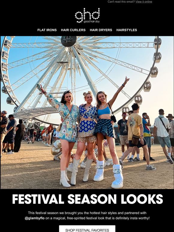 ghd: ghd x Festival Looks | Milled