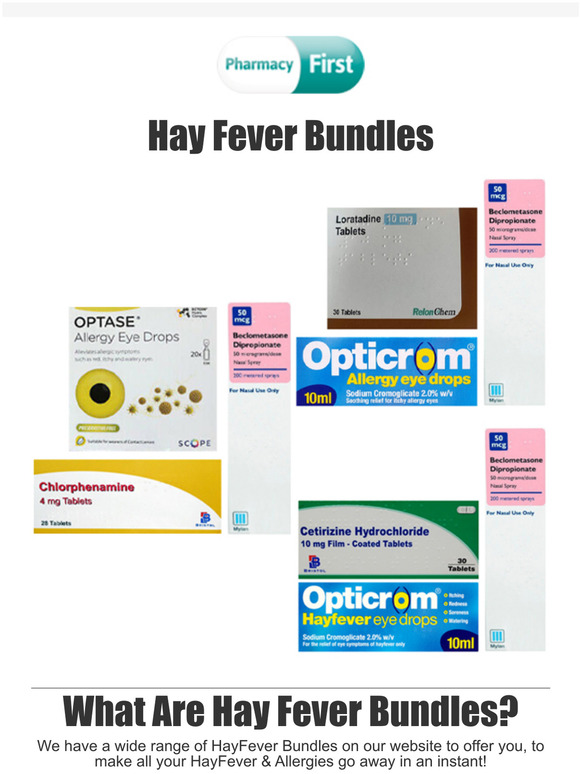 Pharmacy First: Hay Fever Bundles Delivered to Your Door | Milled