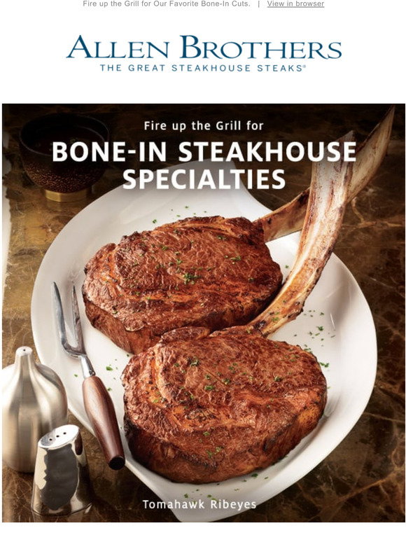 Allen Brothers: Bone-In Steakhouse Specialties | Milled