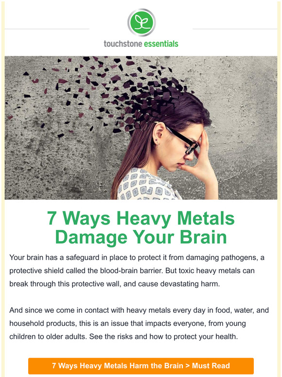 Touchstone Essentials: 7 Ways Heavy Metals Harm Your Brain | Milled
