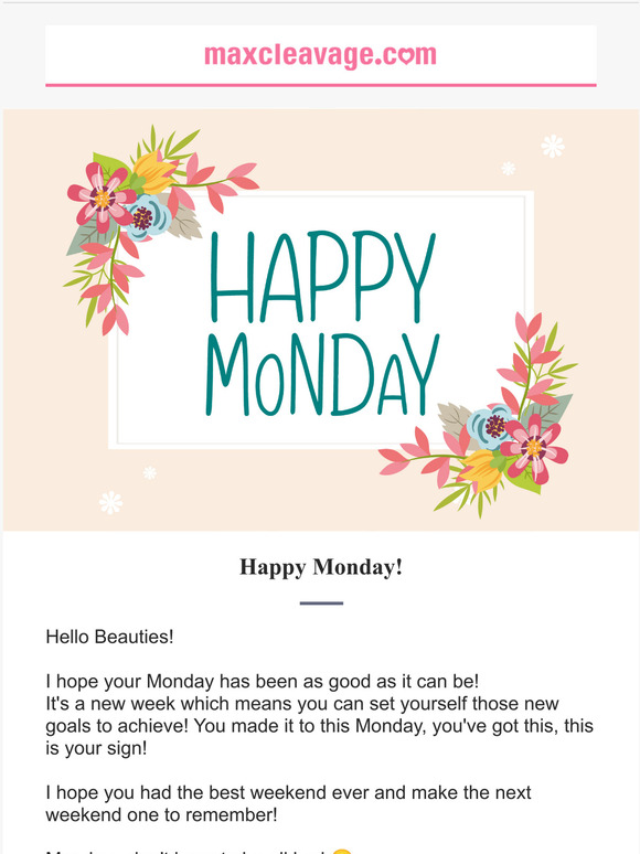 MaxCleavage: Mondays! We LOVE Them | Milled