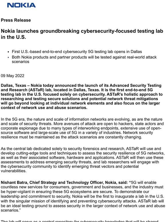 Withings: Nokia launches groundbreaking cybersecurity-focused testing ...