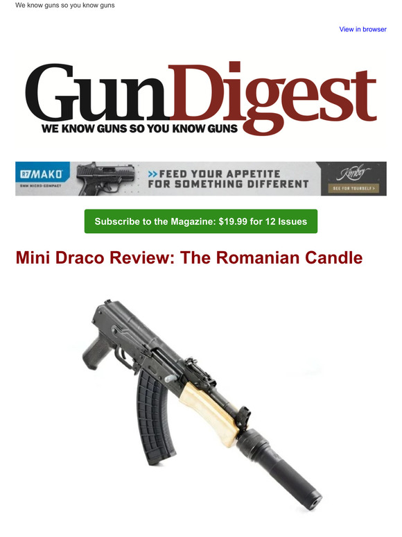 Gun Digest Store: Mini Draco Review | Upgrading Classic Guns | Best ...
