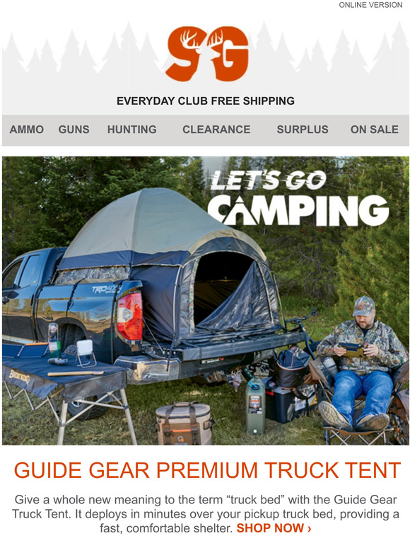 Sportsman's Guide: Let's Go Camping with the Guide Gear Truck Tent | Milled Sportsman's Guide: Let's Go Camping with the Guide Gear Truck Tent | Milled
