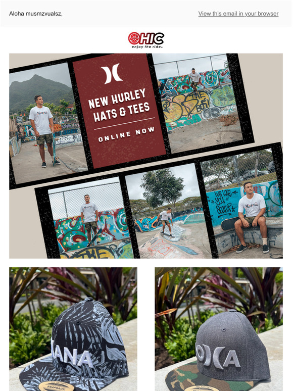 HIC Surf: Get Some ALOH)(A With These New Hurley Hats | Milled