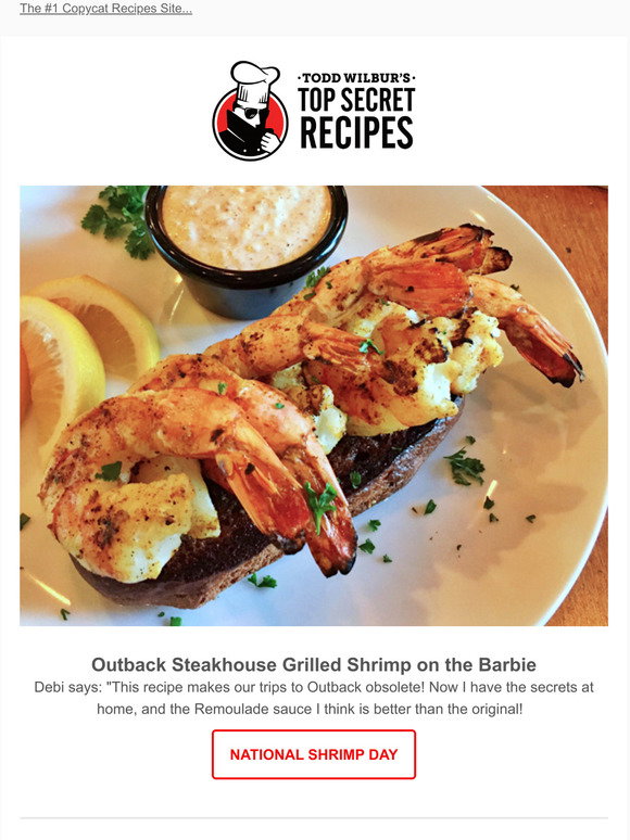 Top Secret Recipes: Make Outback Steakhouse Grilled Shrimp on the ...