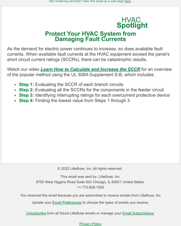 Littelfuse: Video: How to Calculate and Increase SCCRs | Milled
