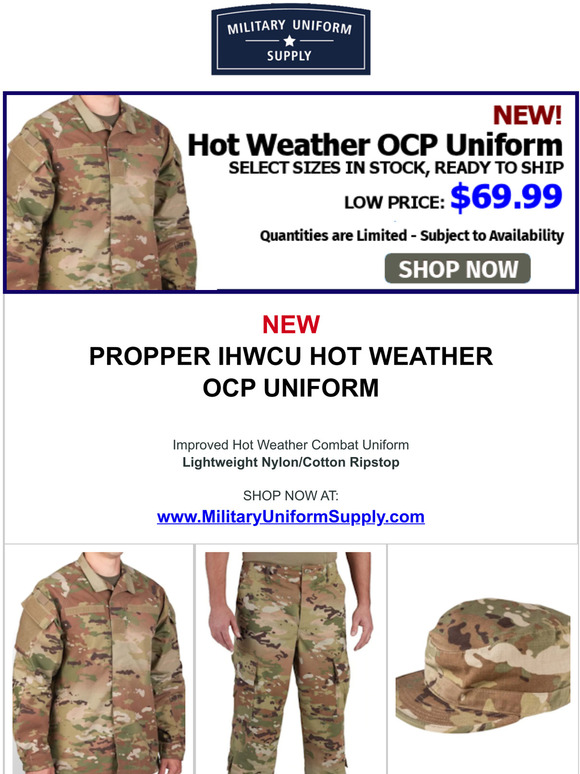 Military Uniform Supply: NEW Military Hot Weather OCP Uniform ...