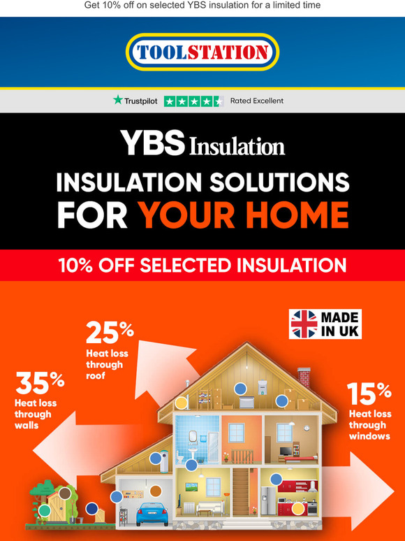 Toolstation: YBS: Insulation solutions for your home | Milled