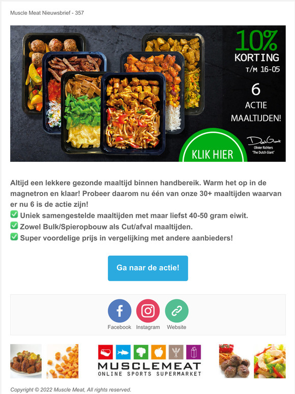 Muscle Meat: -10% op 6x High Protein Maaltijden ! | Milled