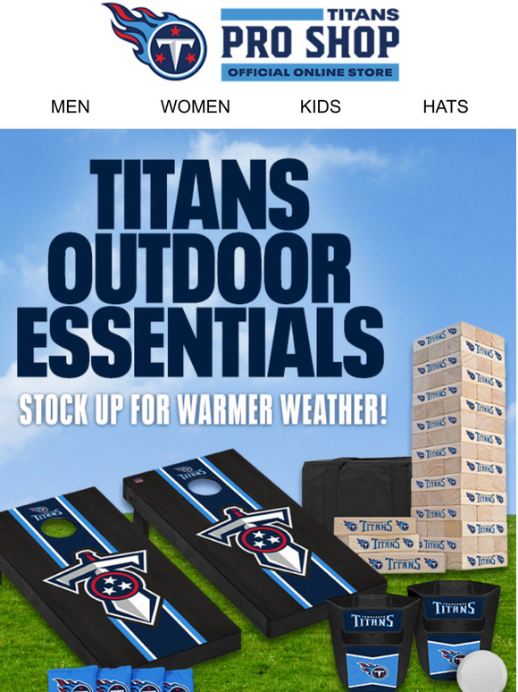 Titans Pro Shop: Stock Up On Titans Outdoor Essentials! | Milled