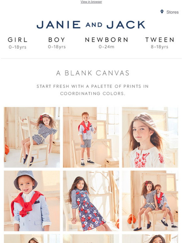 Janie and Jack: New to sale: a palette of prints, perfect for summer ...