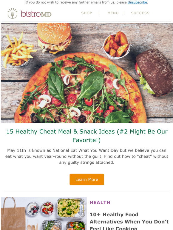 bistroMD: 15 Cheat Meal & Snack Ideas (#2 Might Be Our Favorite!) | Milled