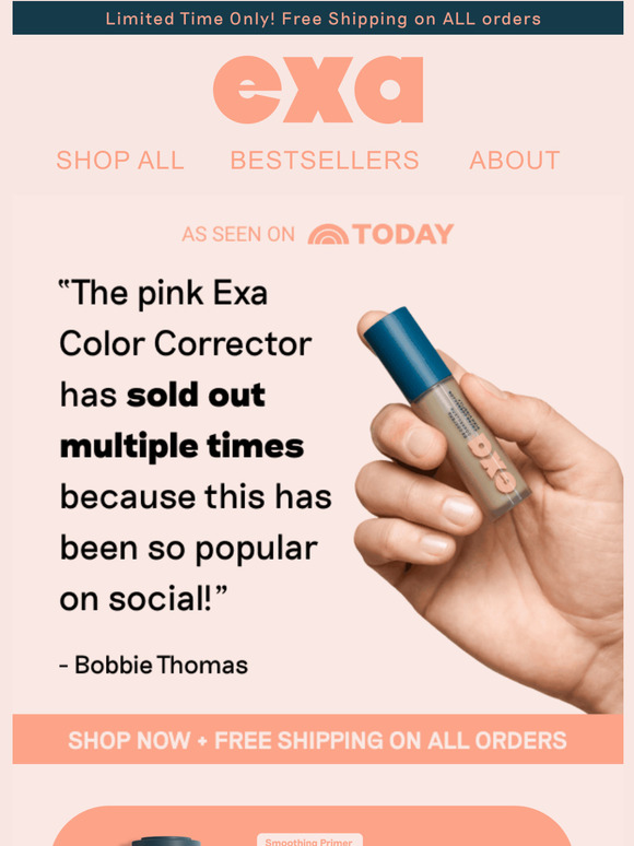 Exa Beauty: ICYMI: Exa Color Correctors on the Today Show | Milled