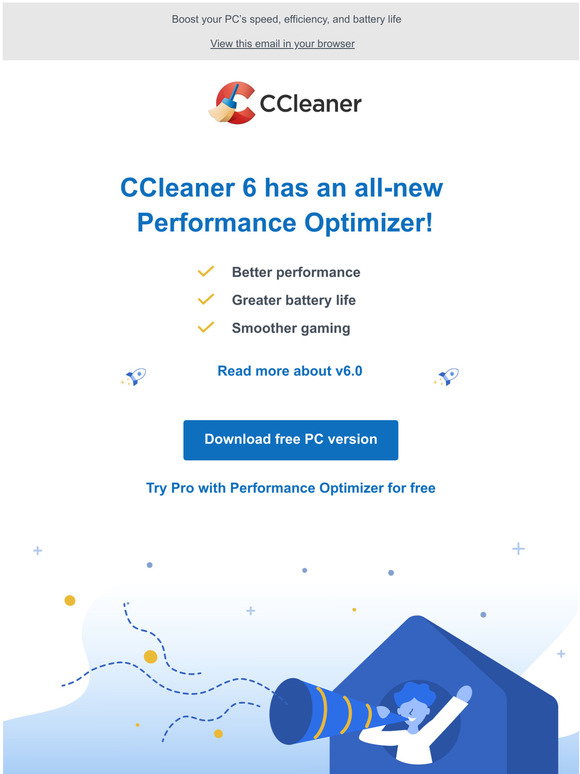 Piriform (makers of CCleaner): -OUT NOW! CCleaner 6 with Performance ...