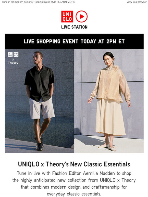 UNIQLO: Shop the new UNIQLO x Theory collab LIVE | Milled