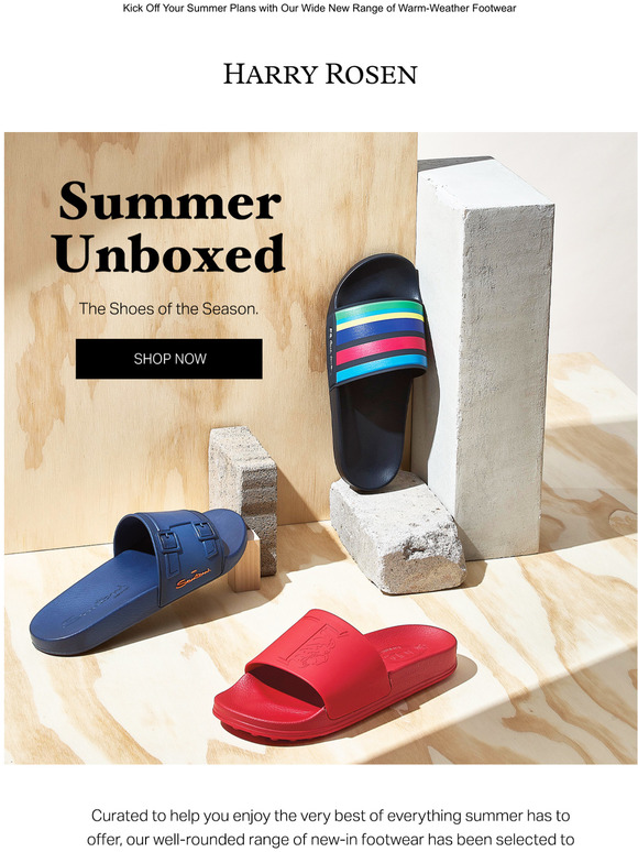 Harry Rosen: Summer Unboxed: The Shoes of the Season Are Here | Milled