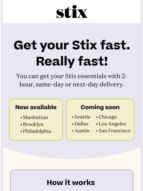 Stix: Get your Stix even faster! | Milled