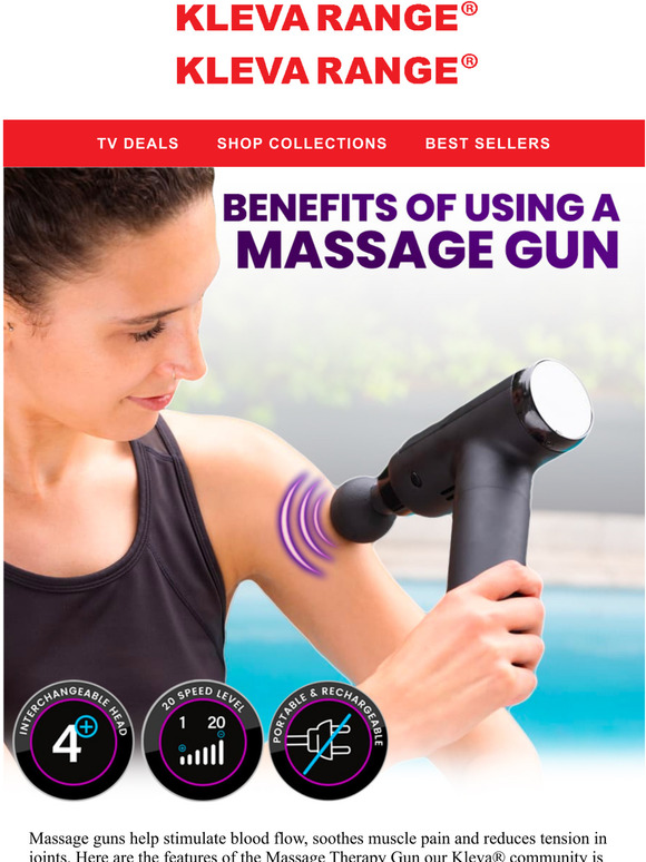 Kleva Range: The Many Health Benefits of Owning a Massage Gun | Milled