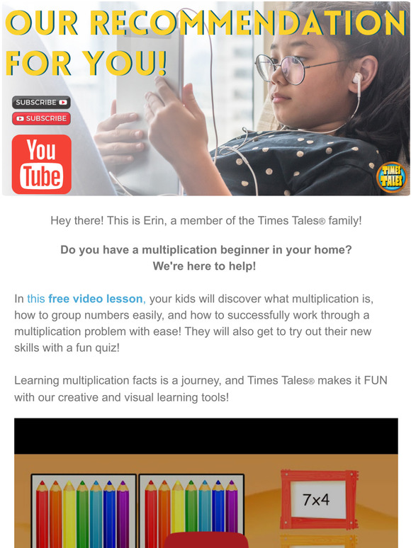 Times Tales: Times Tales on YouTube! | Milled