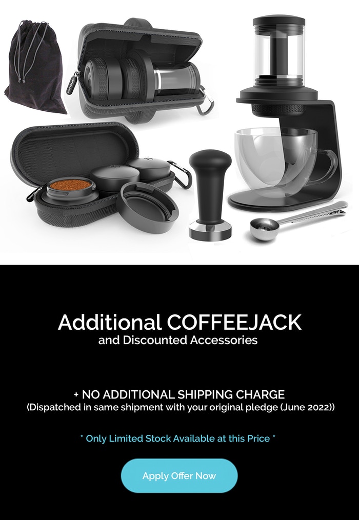 Indiegogo: Update #55 from COFFEEJACK - The Pocket Sized Barista | Milled