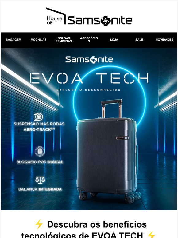 Samsonite: Descubra os benefcios tecnolgicos de EVOA TECH | Milled