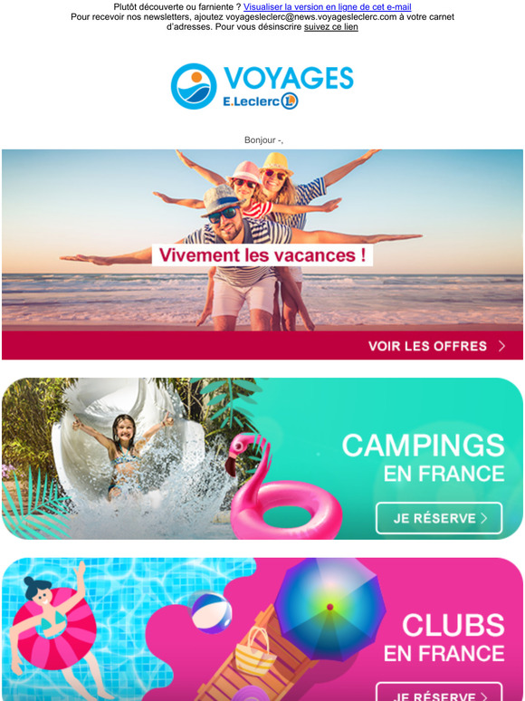 Leclerc Voyages: Dcouvrez nos bons plans pour vos prochaines vacances ...