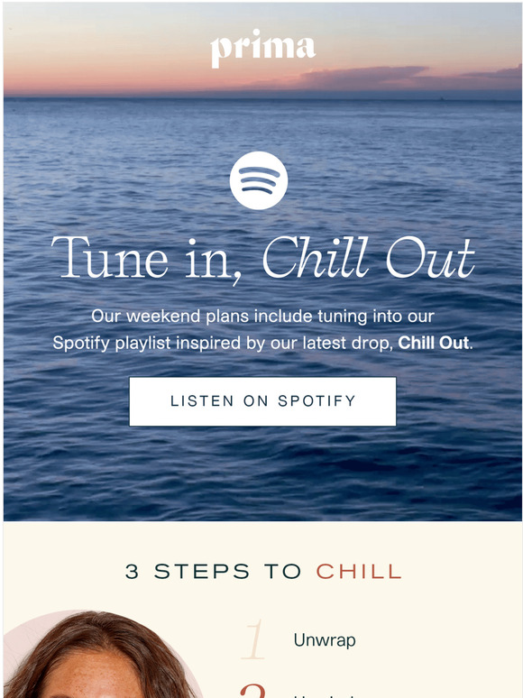 Prima: Weekend Plans? We're Just Going to Tune In and Chill Out | Milled