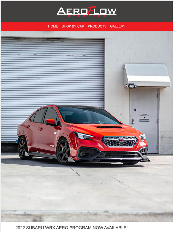AeroFlow Dynamics: 2022 SUBARU WRX AERO NOW AVAILABLE! | Milled