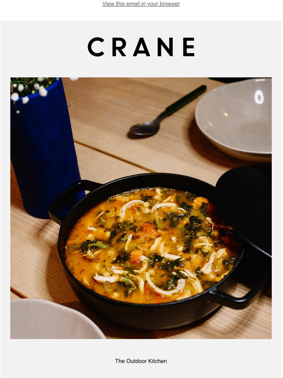 Crane Cookware: New - Intimate Outdoor Eating | Milled