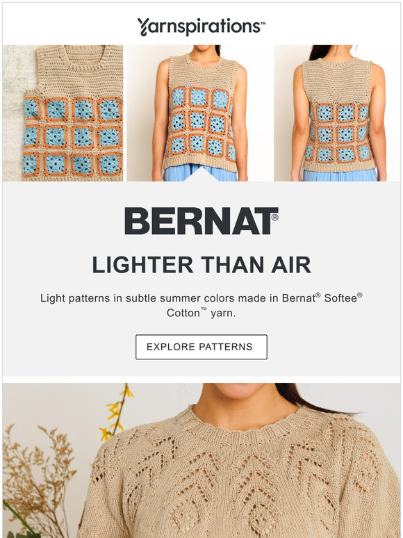 Yarnspirations: 6 NEW Crochet and Knit Patterns for Your Summer ...