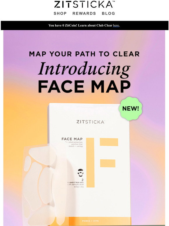 ZitSticka: ICYMI: FACE MAP is Here! | Milled