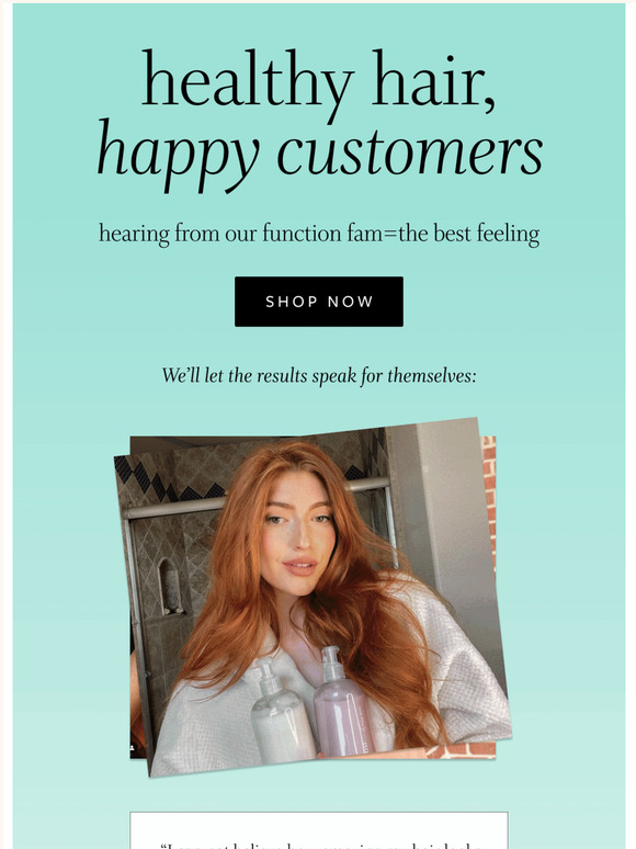 Function of Beauty: Thanks for making us look good | Milled