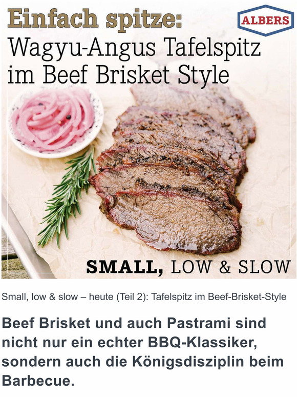 Albers Food: Einfach spitze: Wagyu-Angus Tafelspitz im Beef Brisket ...