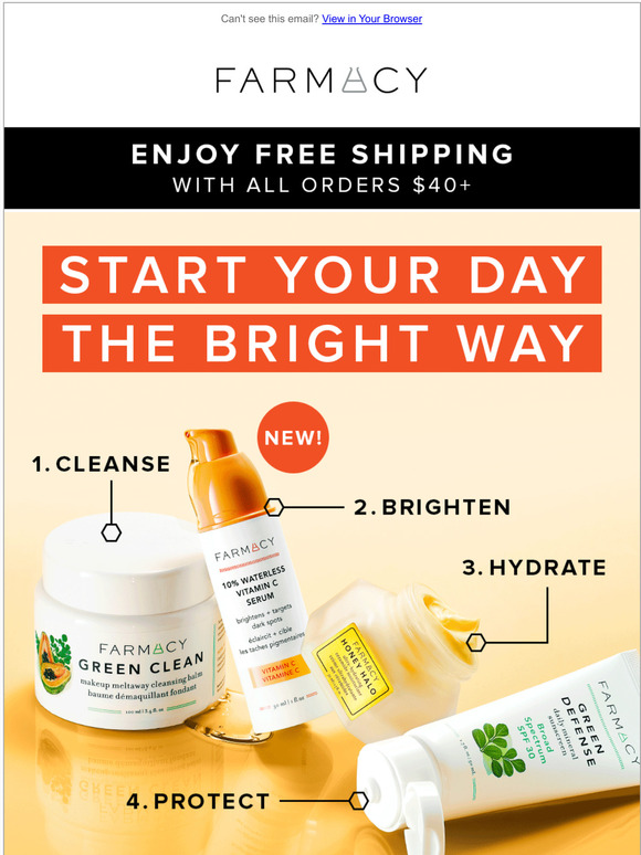Farmacy Beauty: Your 4-step brightening routine | Milled