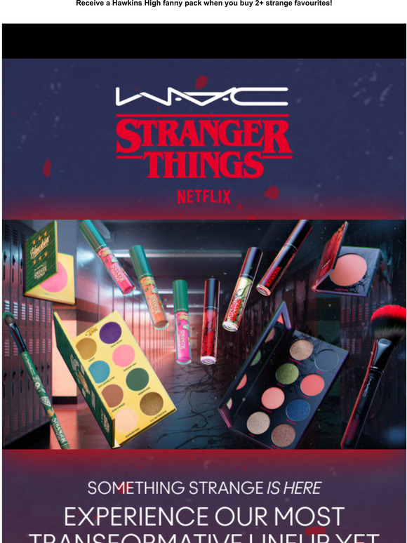 M·A·C: Its here! NEW MAC X Stranger Things collection | Milled