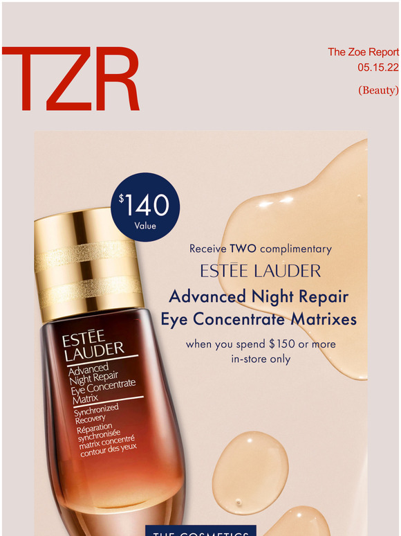 The Zoe Report: Score Two Free Eye Serums From Este Lauder, Courtesy of ...