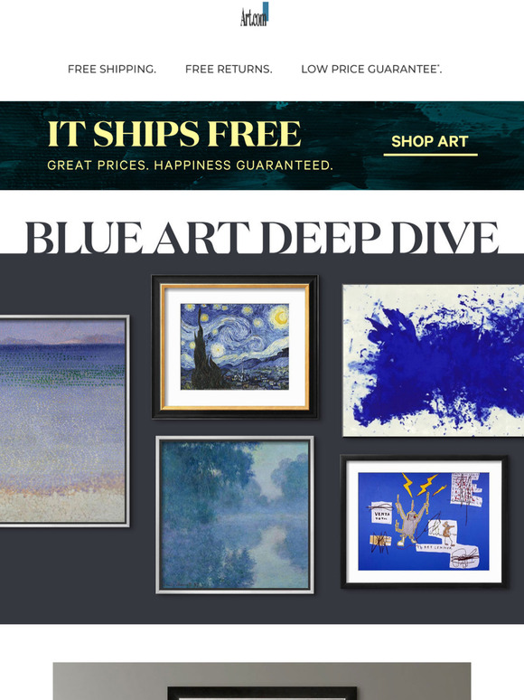 Art.com: Deep dive into blue art by the masters! | Milled